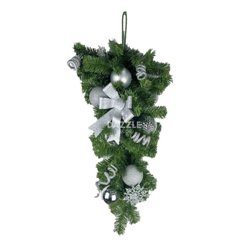 Tear Drop Swag - Silver Sheen » Dazzle Decor